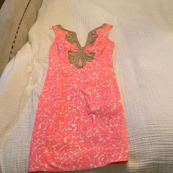 Lilly Pulitzer | Dresses | Lilly Pulitzer Pink Shell Shift Dress | Poshmark
